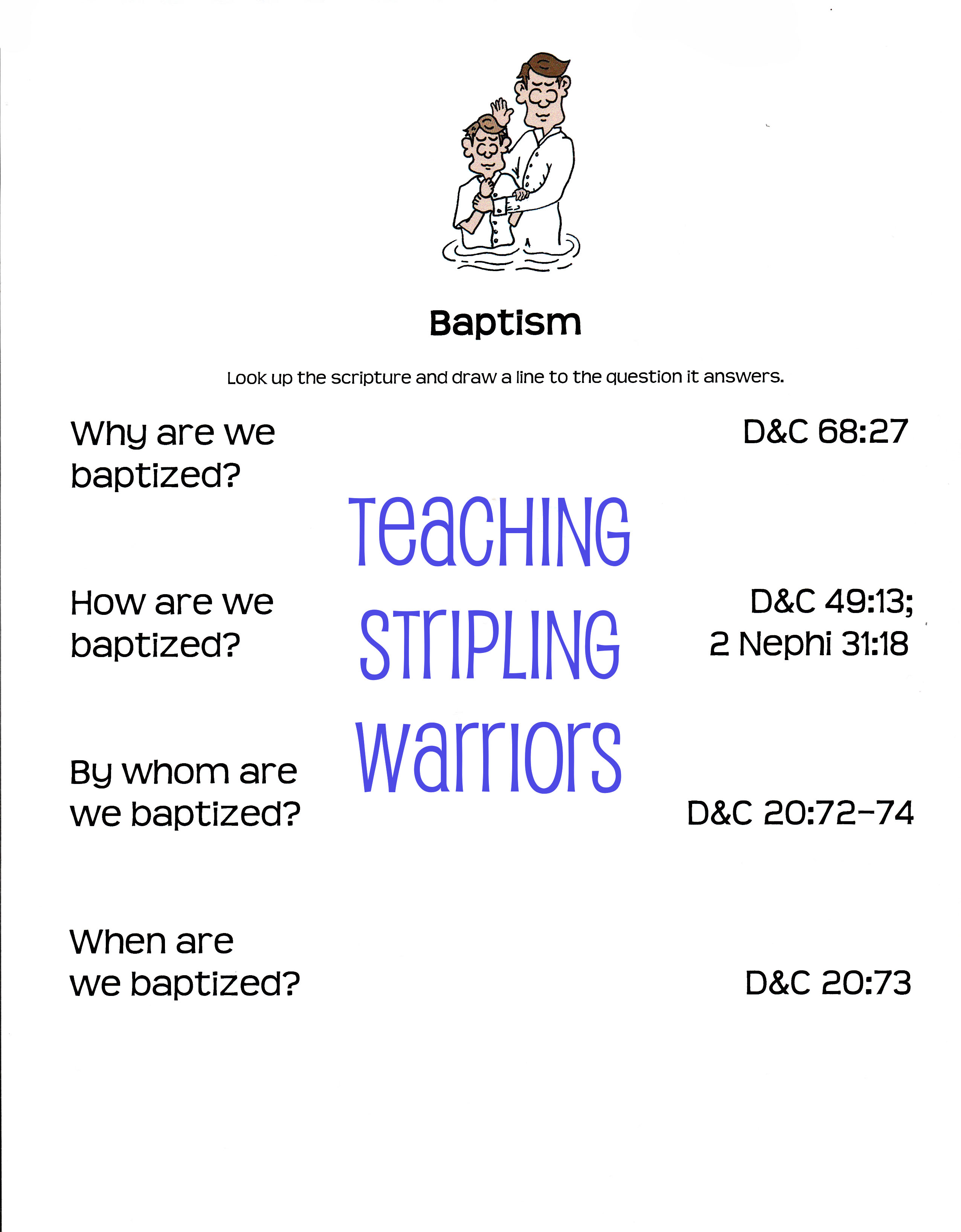 Lesson 6: The Baptism of Jesus Christ